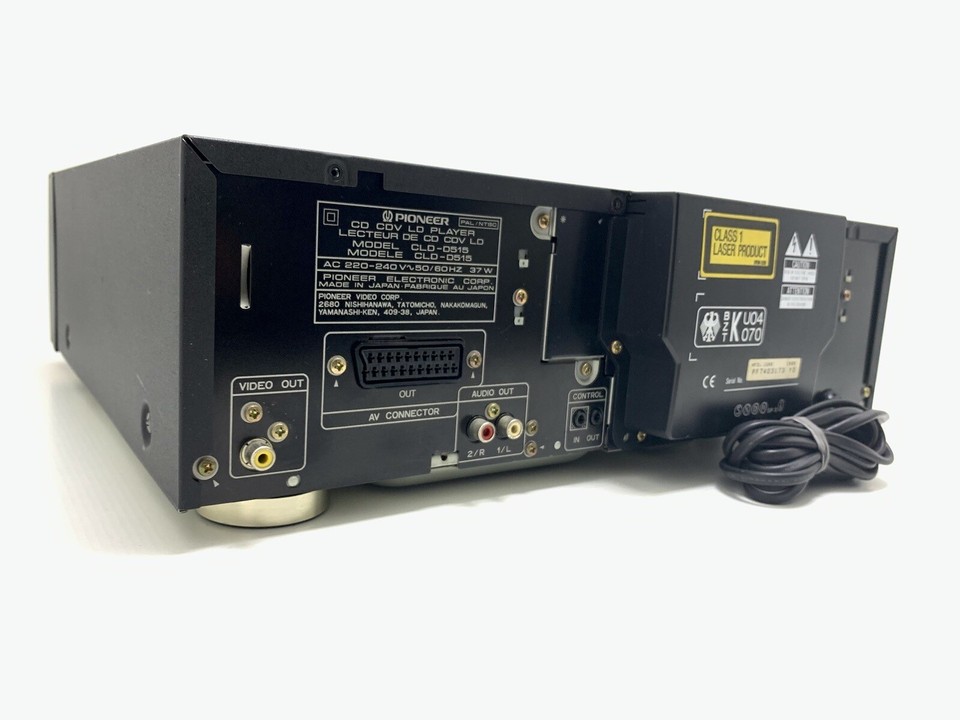 PIONEER CLD D515 CD LD Laser Disc Player 2 SIDEs Vintage PAL NTSC Work ...
