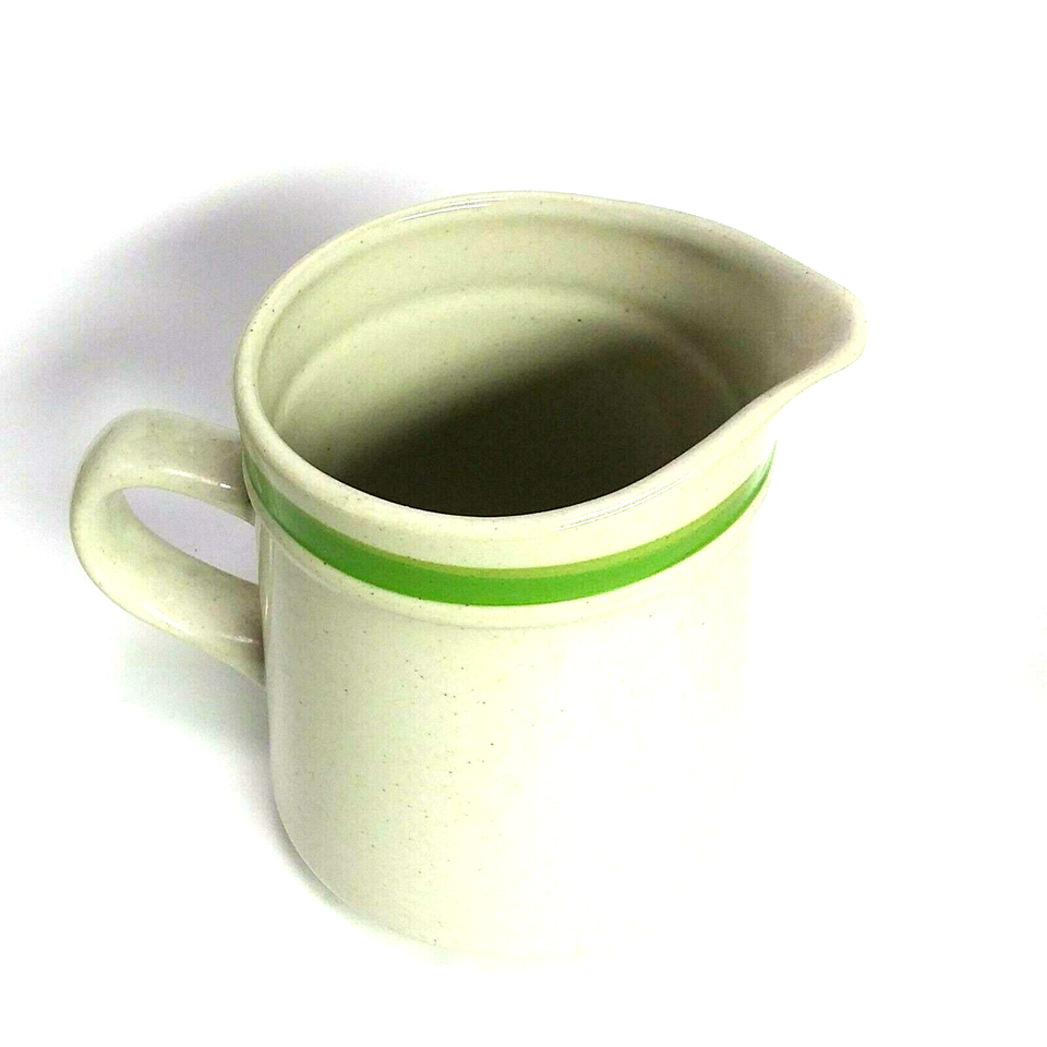 Mid Century Modern Green Leaves 173 Stoneware by Sigma Cream & Sugar w ...