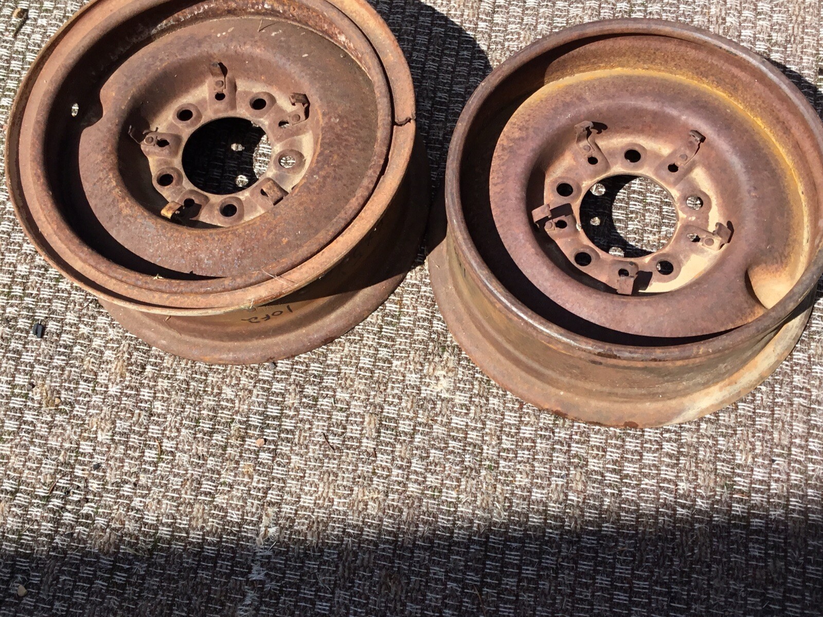 Vintage 1940’s 1950’s Goodyear 15” Truck/car Split Rims. Original Pair ...