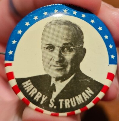 Harry S Truman (Pin/Button) - Reproduction | eBay