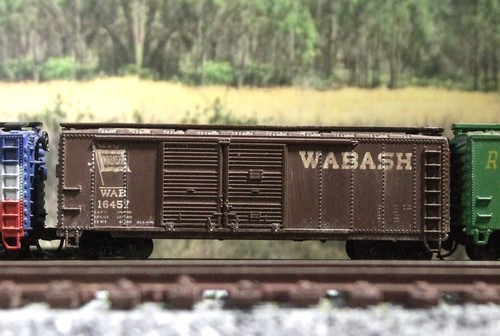 Wabash 40 ft Double door Box Car # 16457 N Scale | eBay