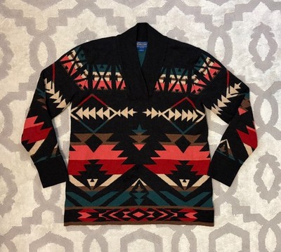 Pendleton Women's Southwestern Aztec Wool Sweater (size: L) | eBay