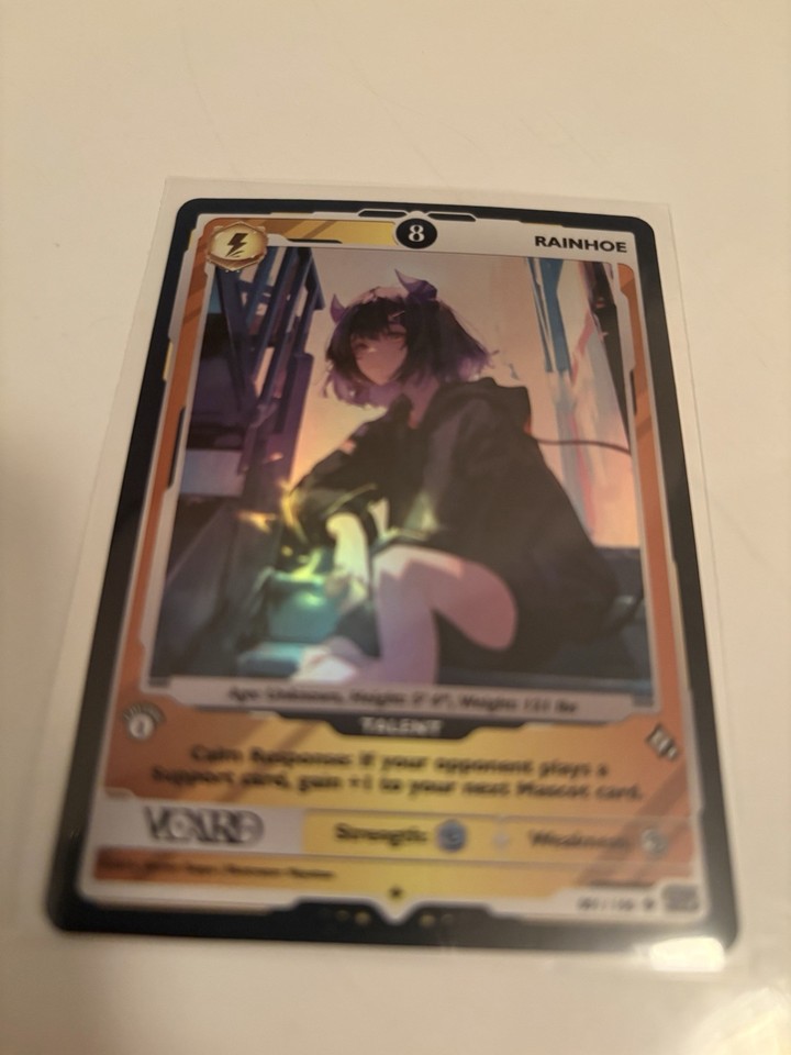 Gamersupps VCARD Rising Stars 1st Ed Holo 8 Vtuber Rainhoe | eBay