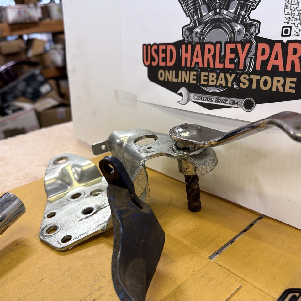 Harley Evo Softail Floorboard Shifter Shift Side Mounting Brackets 84 ...