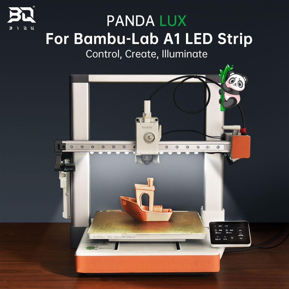 BIQU Panda Lux Compatible with Bambu-Lab A1 LED Light Strip Easy ...