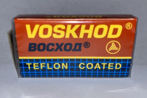 5 Voskhod Teflon Coated Double Edge Razor Blades - Sealed In bBox, US ...