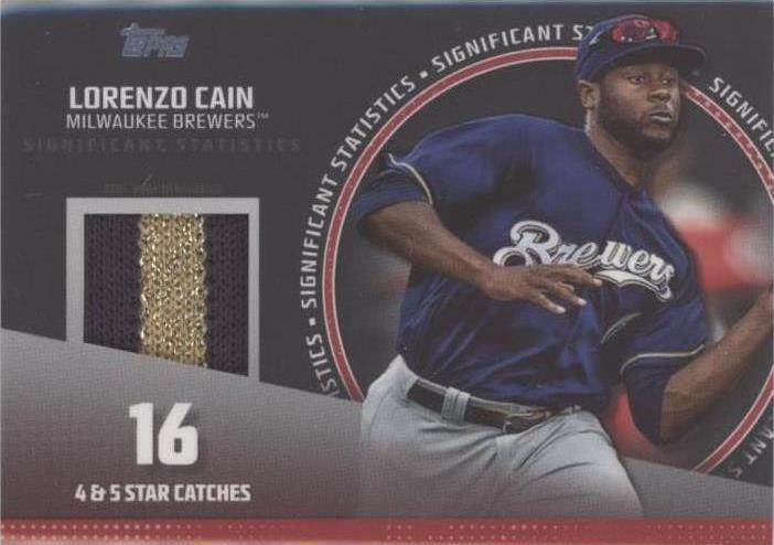 2019 Topps - Significant Statistics Relics Lorenzo Cain #SSR-LC Red /25 ...