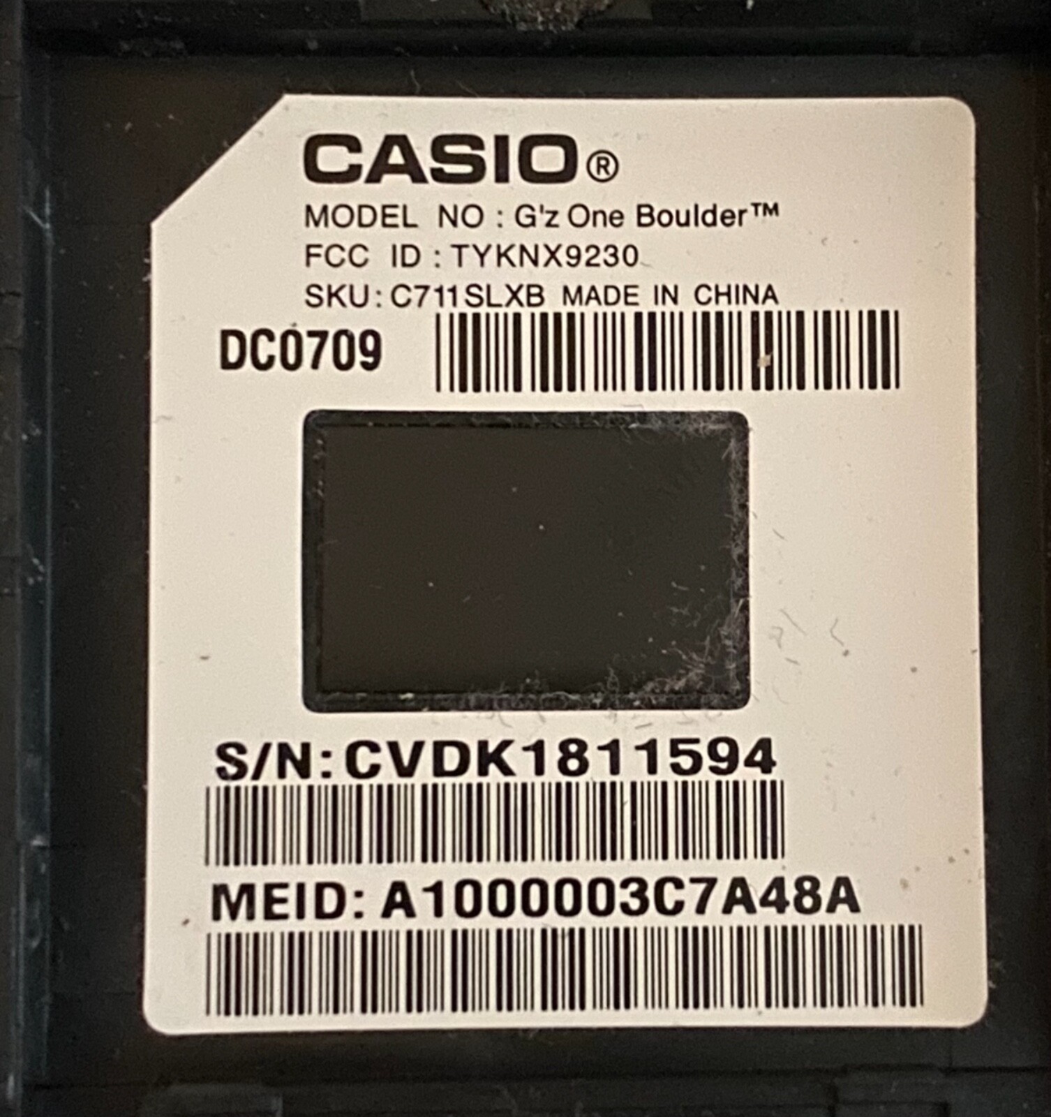 Casio G'Zone Boulder - 256 MB - Black Silver (Verizon) for sale online ...