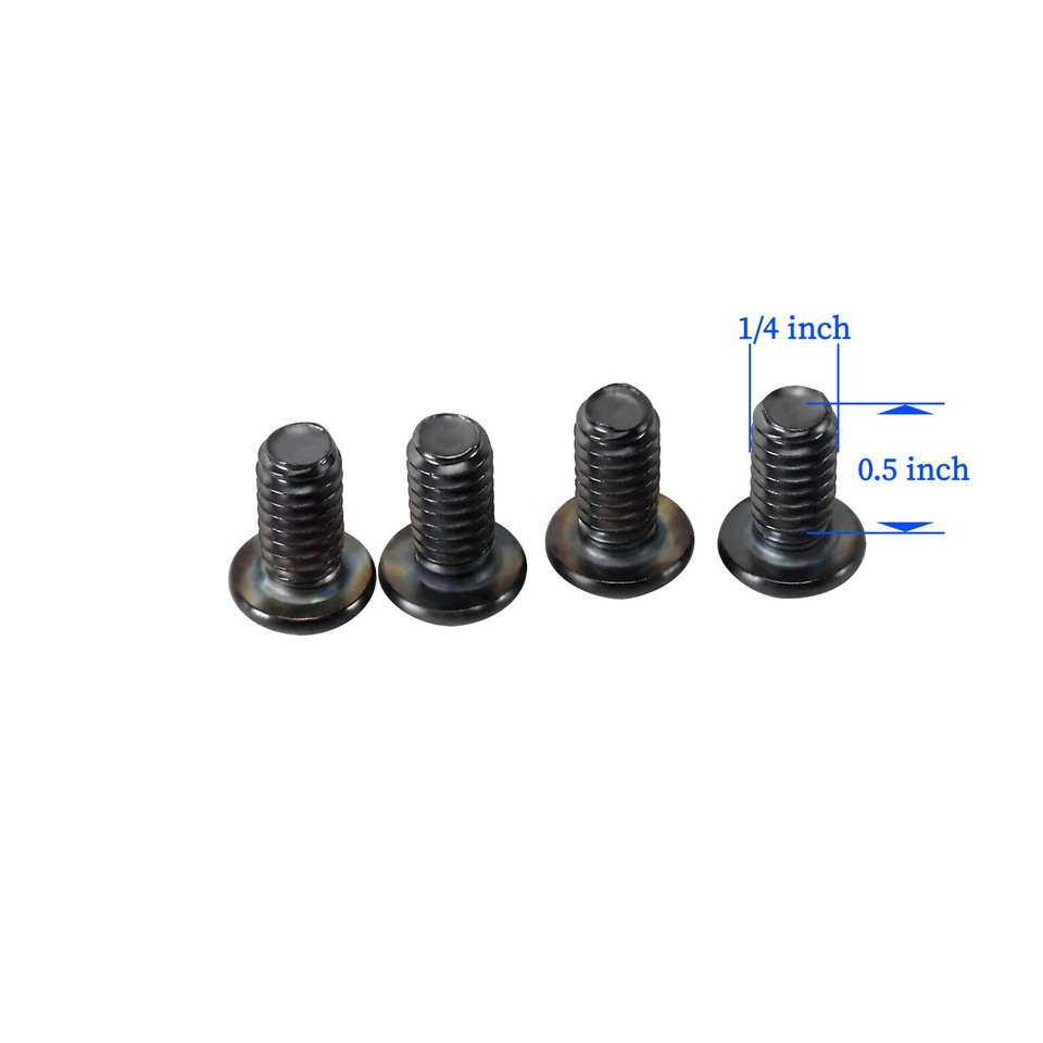 4PCS Black Hardware Screws for Harley 2018-24 Fat Bob Low Rider ST ...