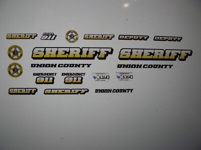 Union County South Carolina Deputy Sheriff Patrol Vehicle Decals 1:24 ...