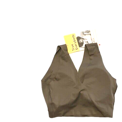 True & Co Bra Womens XS Wire Free Removeable Pads Wide Straps Grey ...