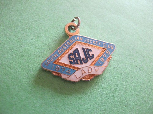 1974 75 Horse Racing Lady SAJC South Australian Jockey Club Badge ...