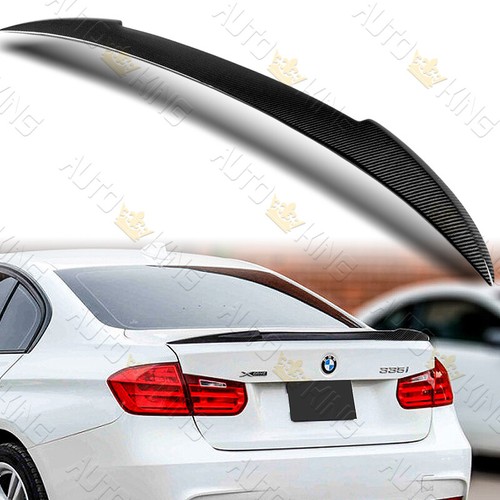 M4-STYLE REAL CARBON FIBER REAR TRUNK DUCK SPOILER FIT 13-18 BMW 330I ...