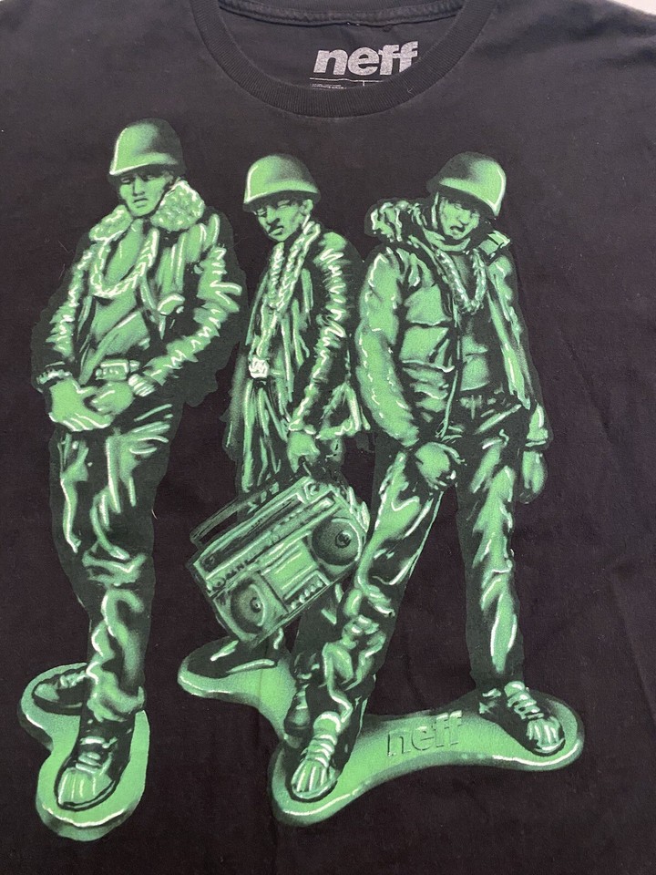 Neff Shirt NEFF Army Men Hip Hop Soldiers Shirt Rap Group Neff Run DMC ...