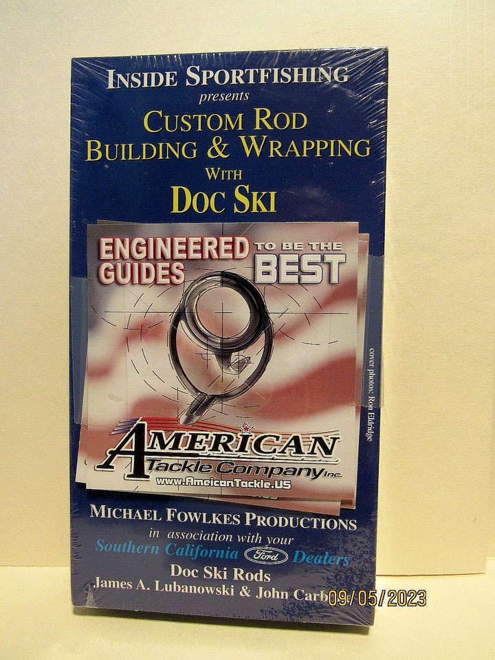 VHS VIDEO - INSTRUCTIONAL - "CUSTOM ROD BUILDING & WRAPPING" WITH DOC ...