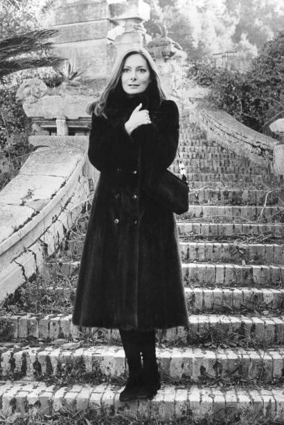 Italian Actress Rossella Falk Standing On The Steps Naples 1970 OLD ...