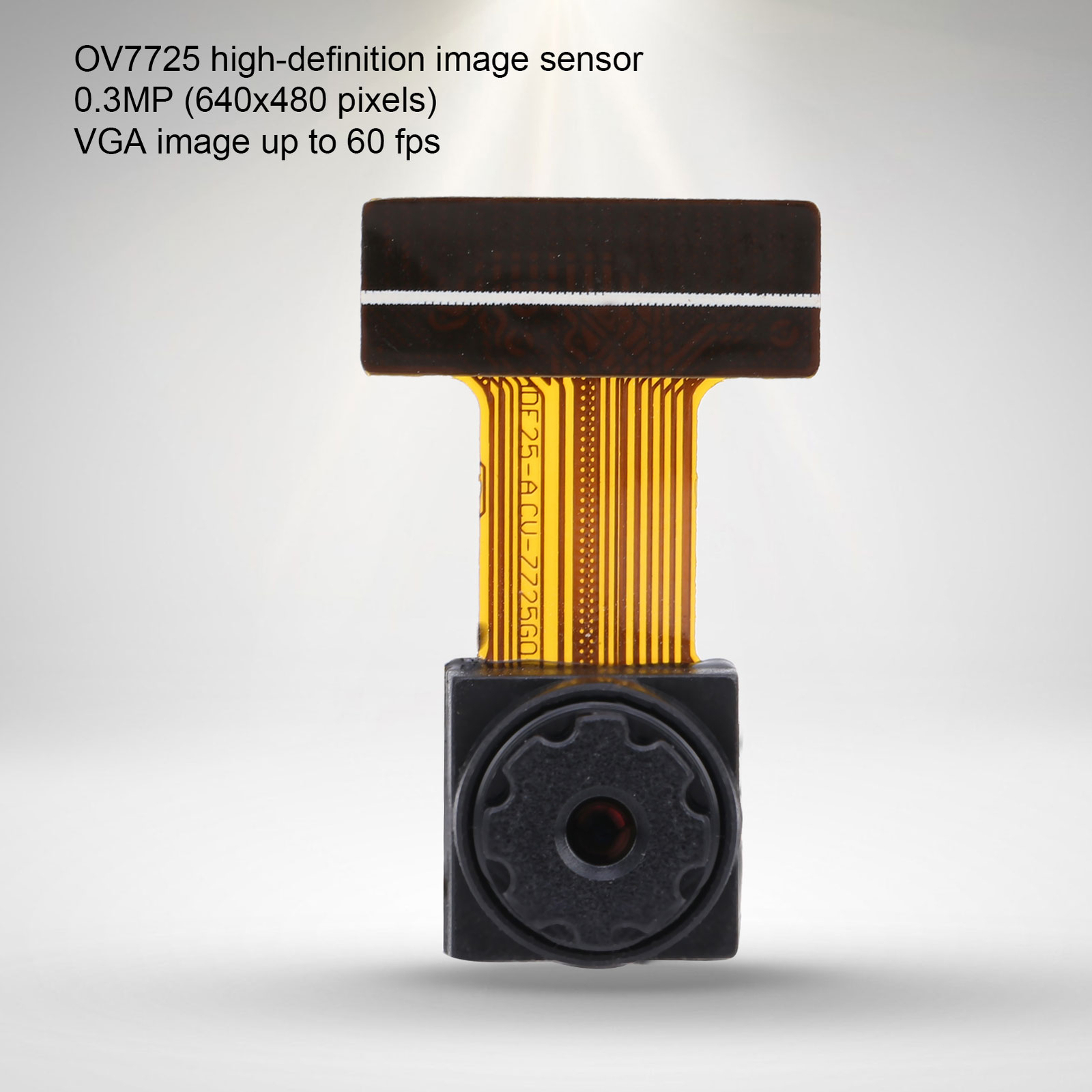 HD Camera Module 0.3MP OV7725 60FPS VGA Image 25° Field Angle DIY HEL ...