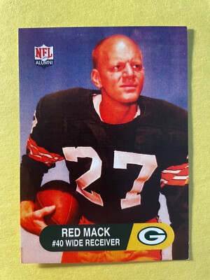 SIGNED RED MACK LEGENDS OF THE GAME CARD AUTOGRAPH - PACKERS - SUPER ...