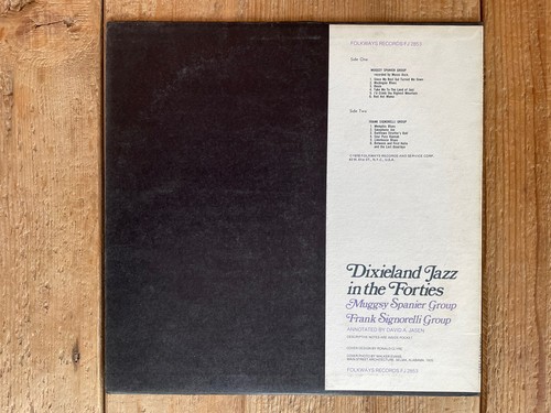 Muggy Spanier: Dixieland Jazz In The Forties vinyl LP NM 1978 Folkways ...