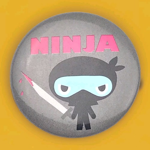 Ninja With Bloody Sword Pin Button | eBay