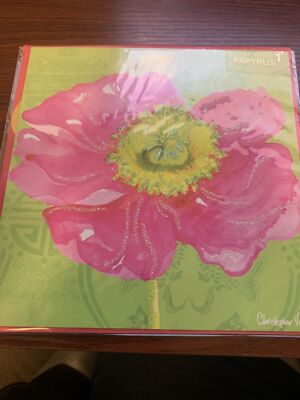 Papyrus Gliterry Flower Greeting Card | eBay
