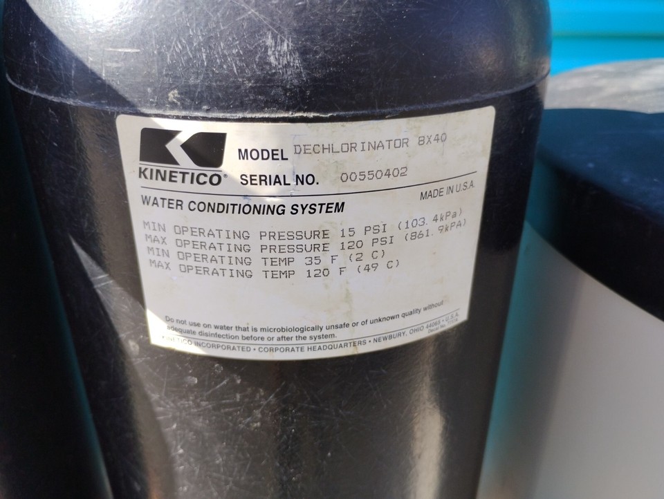 Kinetico Water Conditioning System 175, Softener 60, Dechlorinator & Brine Tank | eBay