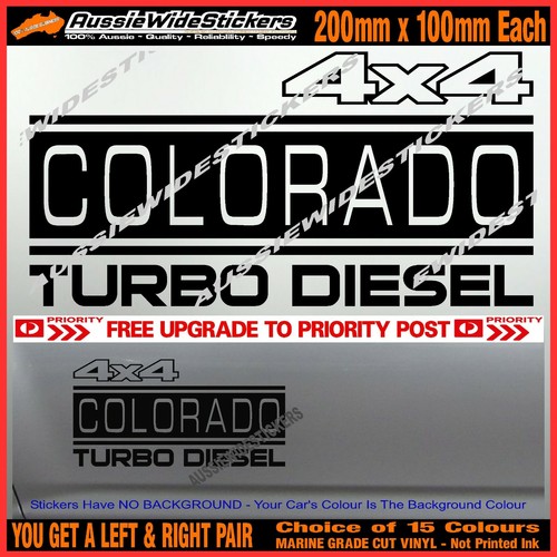 COLORADO stickers accessories Ute Car MX Funny decal 4x4 TURBO DIESEL ...
