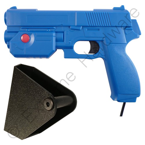 Ultimarc AimTrak Blue Arcade Light Gun with Line of Sight Aiming & Side ...