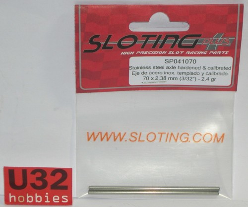 Sloting plus SP041070 Axe 70mm 2.4Gr. Acier en Inoxydable Calibré 2 ...
