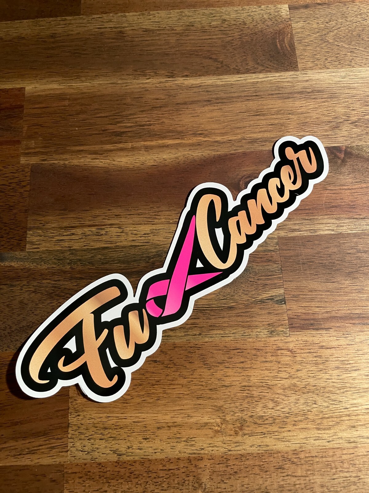 2x F*** CANCER - BRONZE Custom Vinyl Stickers AUSTRALIAN SELLER | eBay