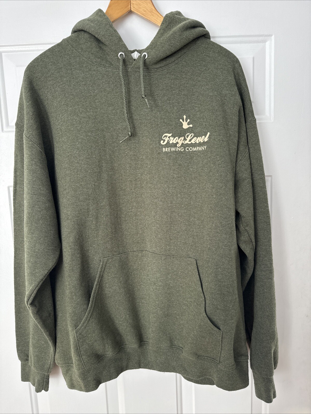 Frog Level Brewing Company Beer Logo Men’s Comfy Gree… - Gem