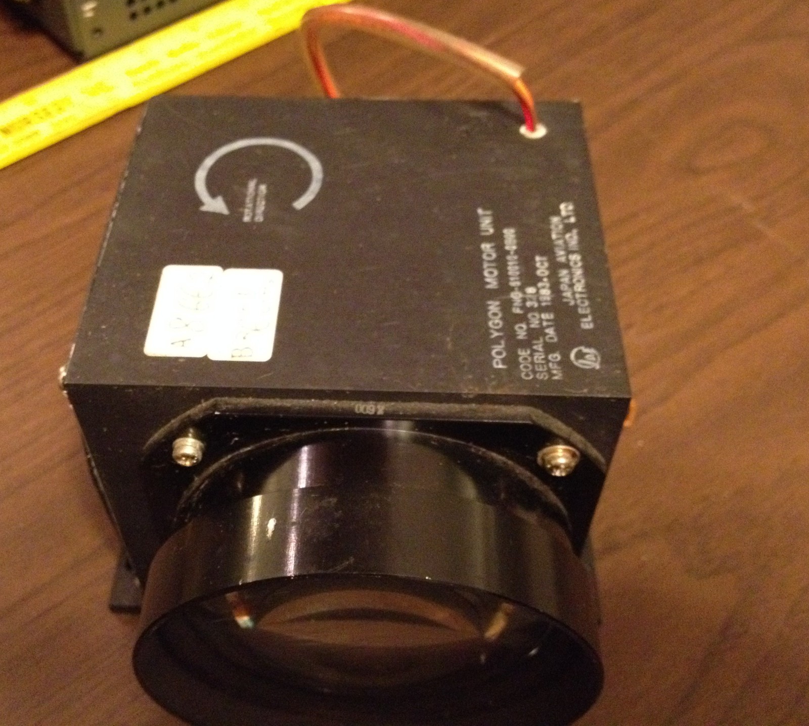 Vintage Japan Aviation Electronics Laser Scanner Polygon Motor Unit ...