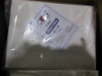 ICON PILLOW CASE 42X36 24 PIECES T-200 60% COMBINED COTTON 40% ...