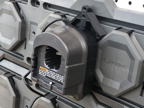 Small Ryobi Charger Holder for Ryobi Link Wall Rail garage organizer w ...