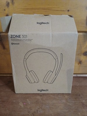 Logitech Zone 301 Wireless Bluetooth Headset with Noise-Canceling ...