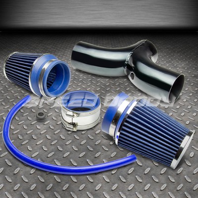 FOR CORVETTE C5 LS1 LS6/JEEP SHORT RAM DUAL INTAKE PIPING+BLUE AIR ...