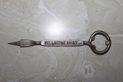 BOTTLE OPENER/MILK CAP PICK FROM WELLINGTON BROS. STRAUSE BROTHERS ...