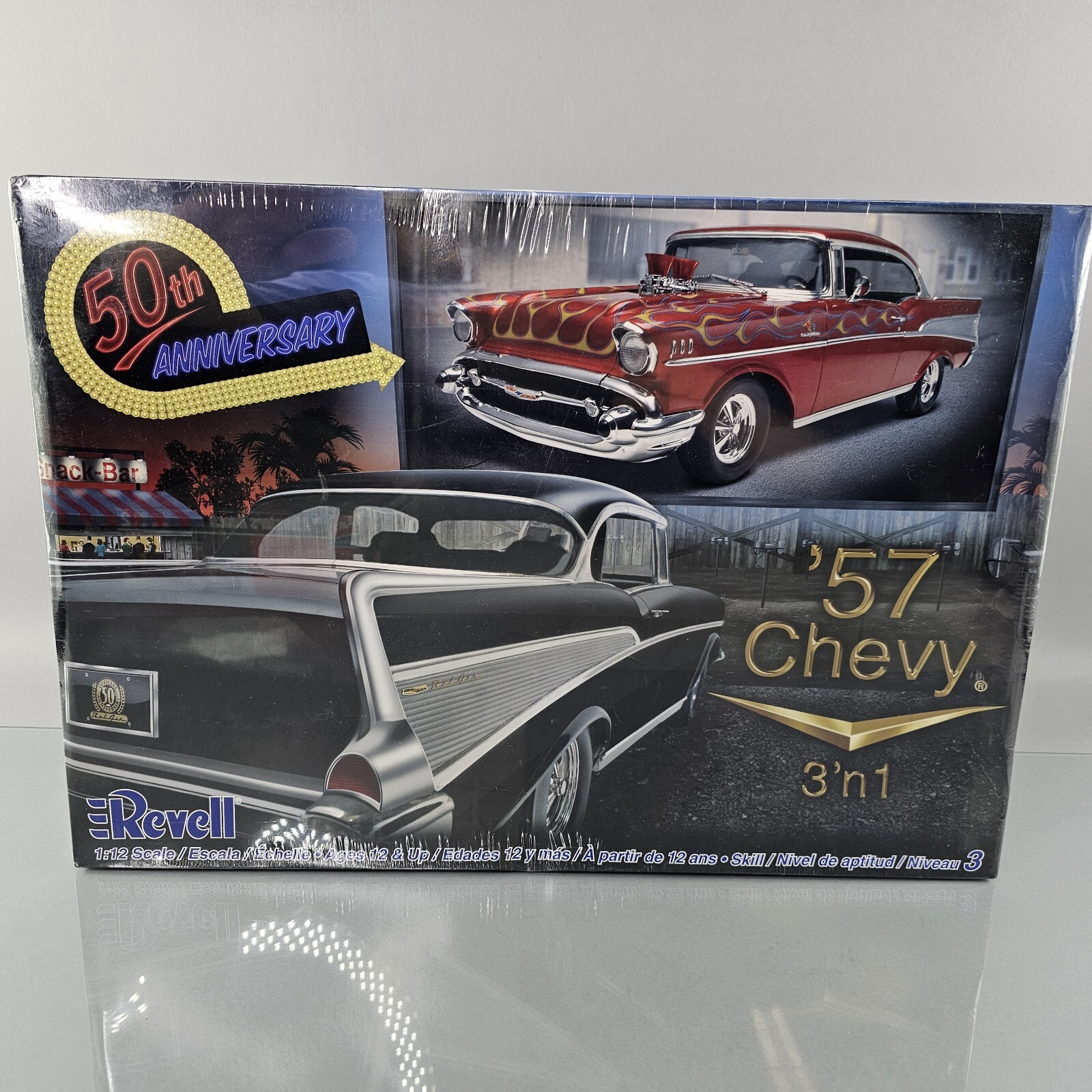 Revell '57 Chevy Bel Air 3 in 1 Model Kit BIG 1:12 Scale 50th ...