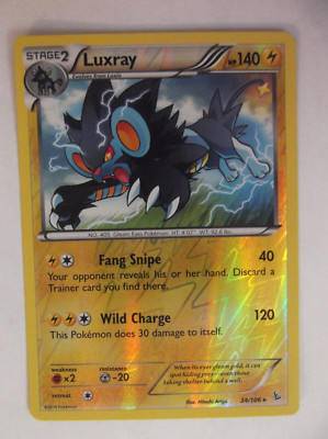 077PK034r - Luxray - 34/106 - Flashfire - Rare Reverse * | eBay