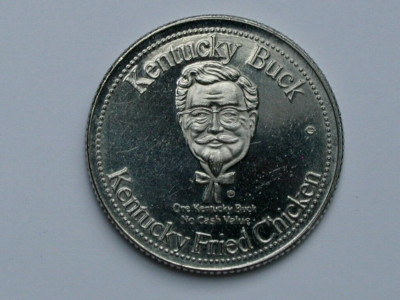 (1982) KFC Kentucky Fried Chicken Dollar Token - KENTUCKY BUCK ...