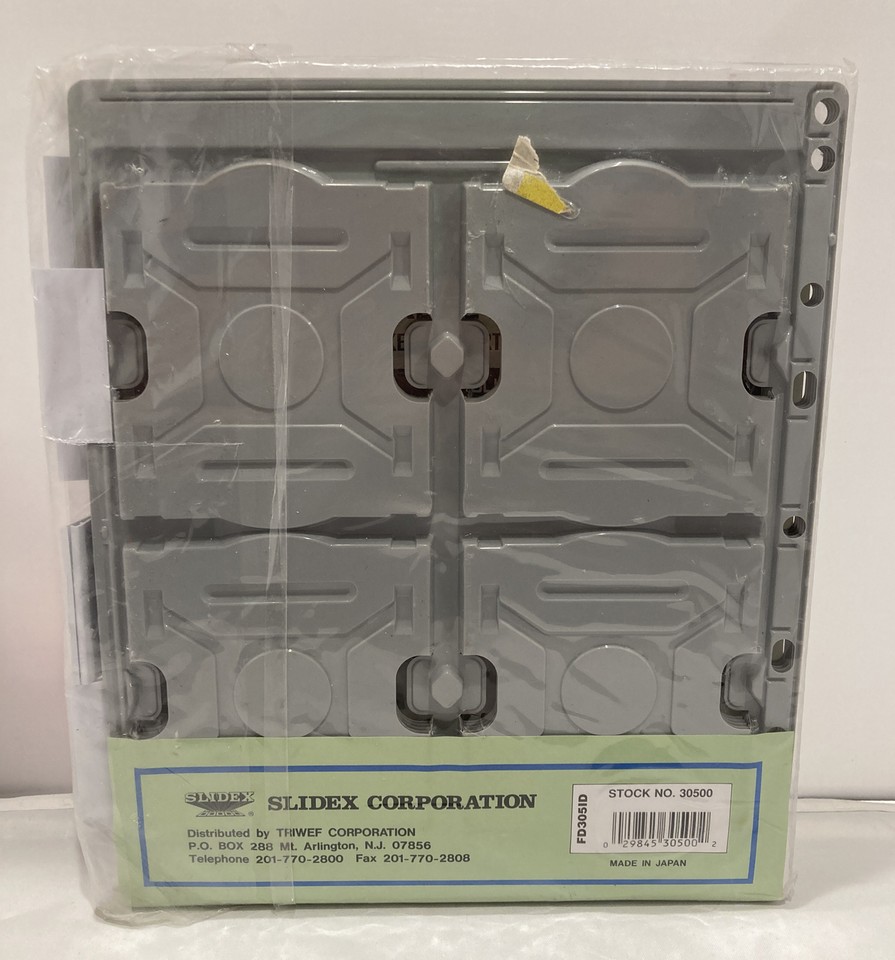 Storage Case Pages For 3.5” Micro Diskette Floppy discs Slidex Triwef ...