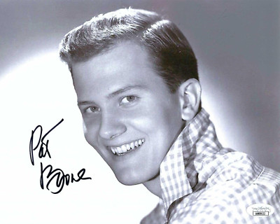 Pat Boone Hand Signed 8x10 Photo Singer Actor Movies Picture JSA # ...