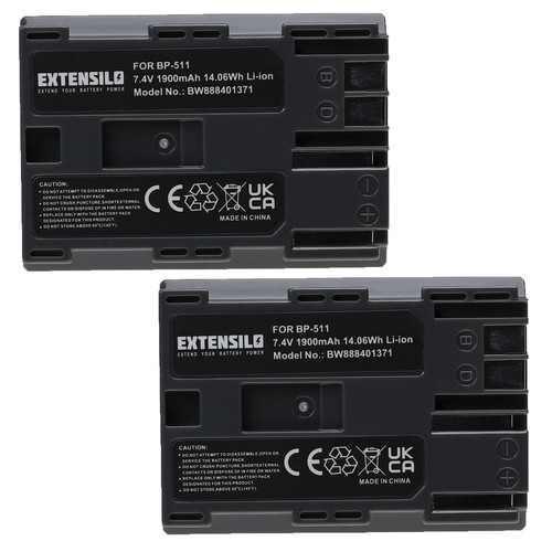 2 Batteries pour Canon EOS D20 5D 10D 300D 50D 1D 40D D10 20D 30D ...