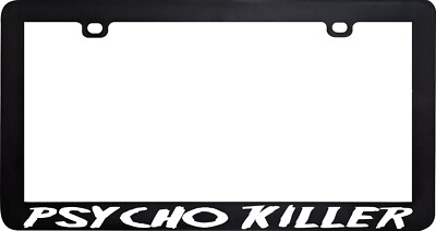 PSYCHO KILLER DEVIL SATAN EVIL LICENSE PLATE FRAME | eBay