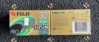 Fuji Film Pro VHS-C TC-30 Camcorder Tape Blank NOS SEALED | eBay