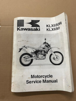 Sm253 KawasakiKLX650R KLR500 KL500 KL650 Motorcycle Service Manual 99924-1080-54 | eBay