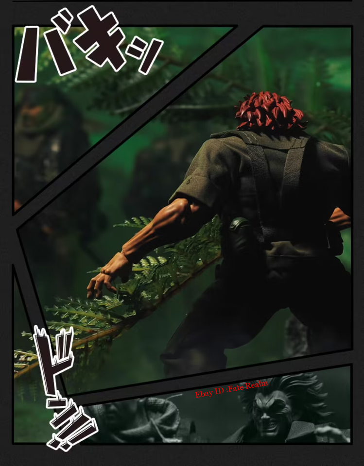 1/10 Custom Wired Combat Suit Set For 7'' Storm BAKI Hanma Yujiro（No ...