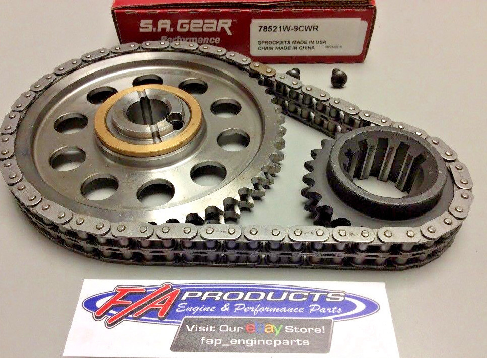Ford 351 Cleveland With 351 Windsor Crank Snout Timing Set S.A. GEAR ...