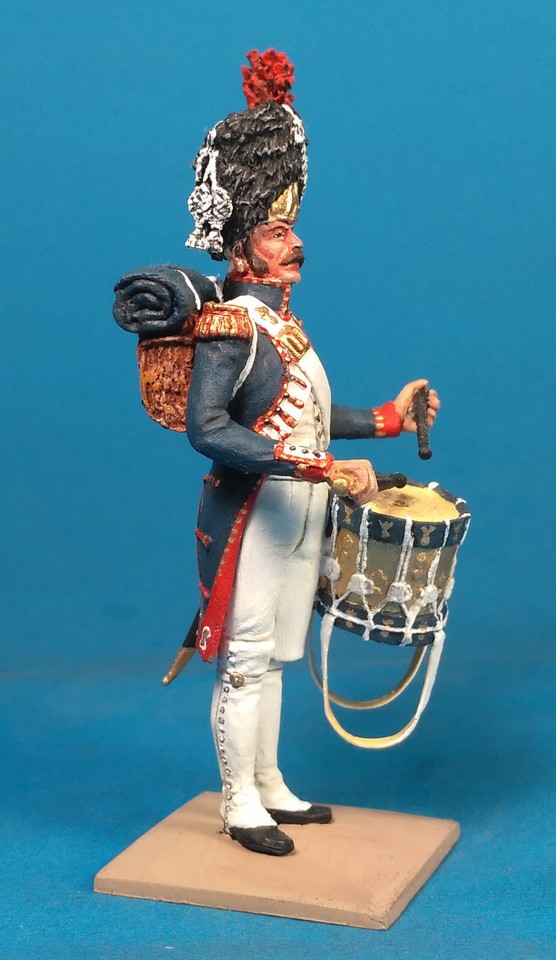Unassembled French Imperial Guard, White Metal 60 mm Figure kit VID ...