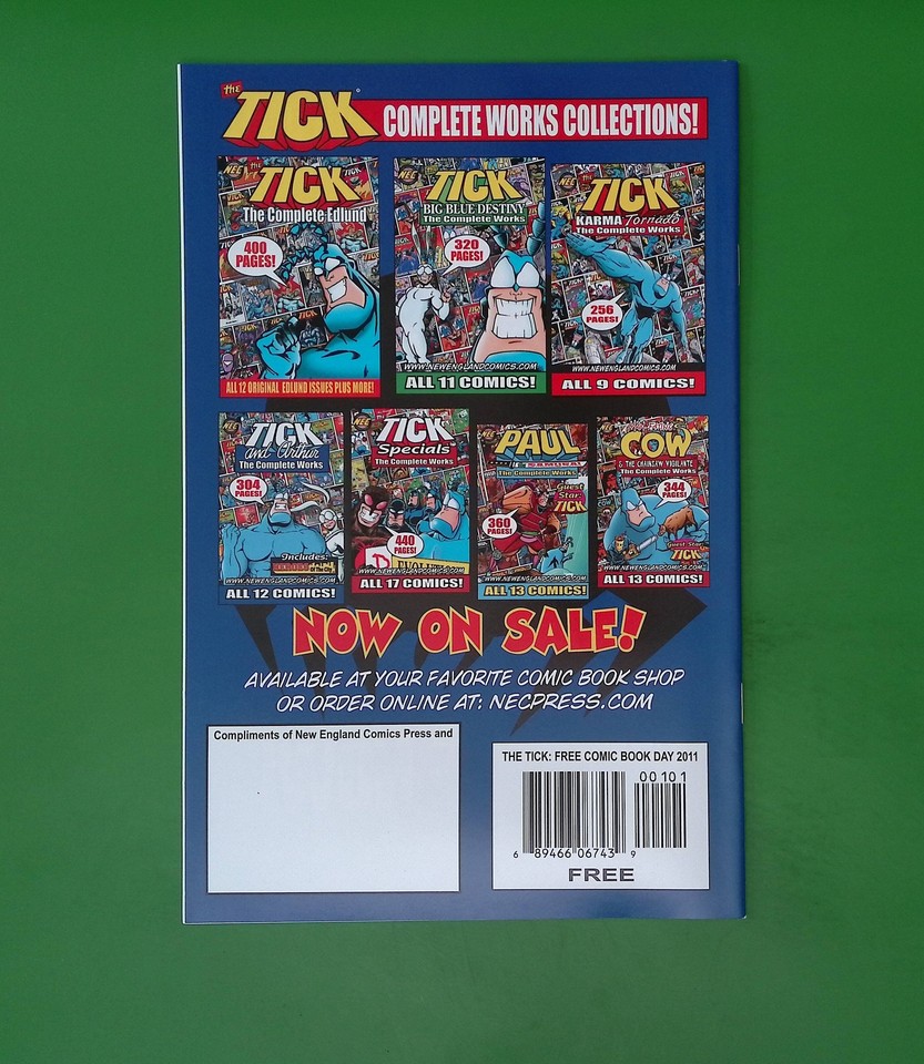THE TICK #2011 HIGH GRADE NEW ENGLAND PRESS COMIC BOOK H29-193 | eBay